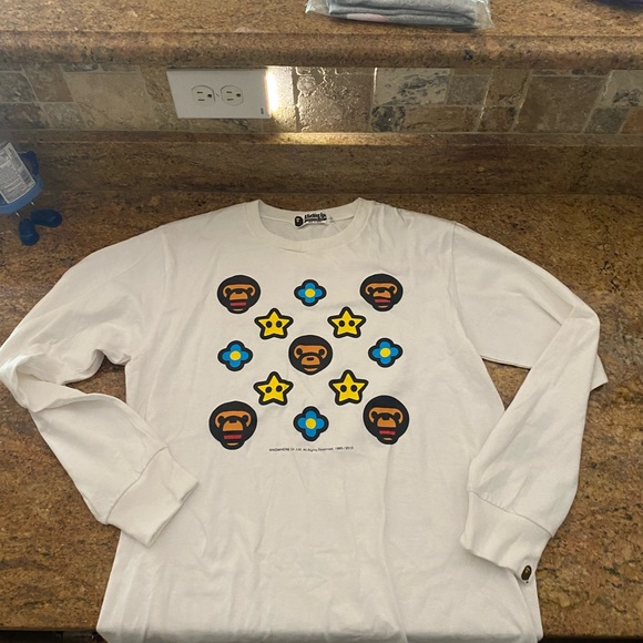 Bape | Shirts | Bape X Mario Long Sleeve Shirt Very Rare In Amazing ...